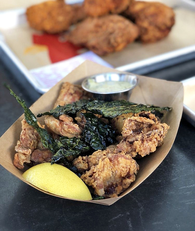 Chicken oysters with crispy kale might be the dish that converts even the most dedicated red-meat enthusiasts to the church of poultry.