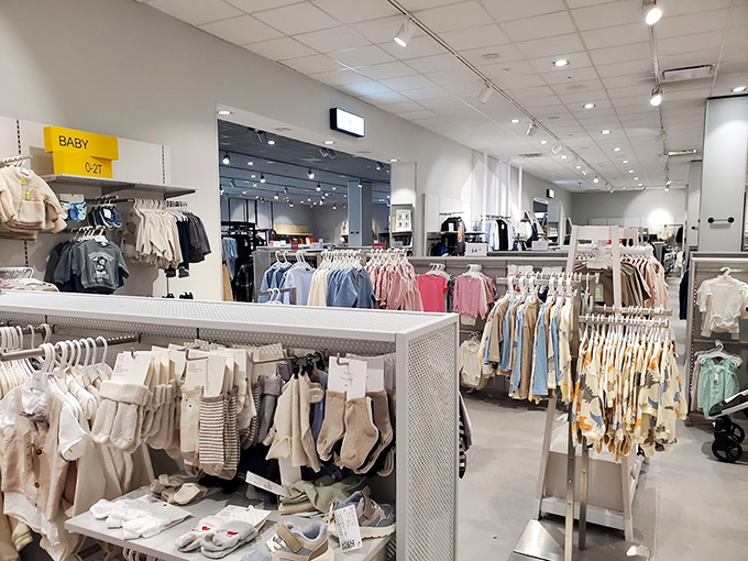 Carter's baby section: where grandparents enter with practical intentions and leave with enough adorable outfits to fill a nursery photo album.