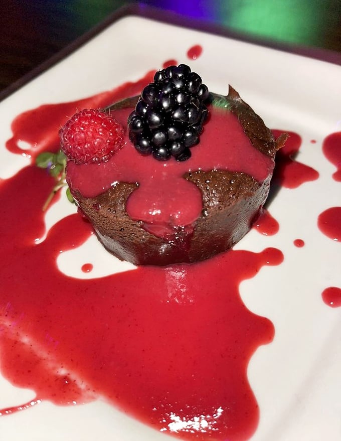 Molten chocolate heaven meets theatrical presentation in this show-stopping dessert that steals every scene.