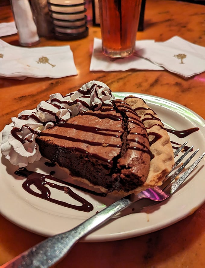 Chocolate cake that doesn't just end a meal &ndash; it creates a grand finale. Rich, decadent, and drizzled with chocolate sauce that makes resistance utterly futile.