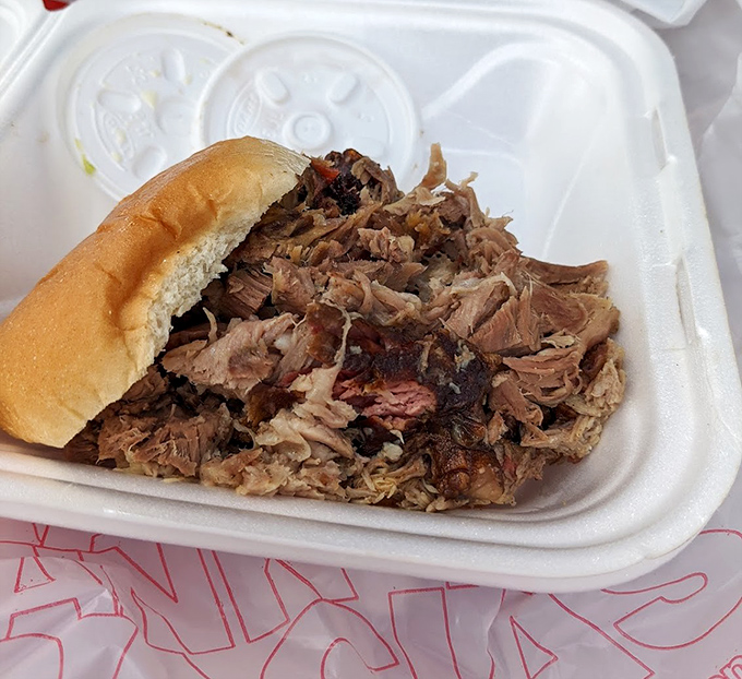 Chopped pork that makes you question why you'd eat anything else. Each strand carries the perfect balance of smoke, bark, and tender meat.