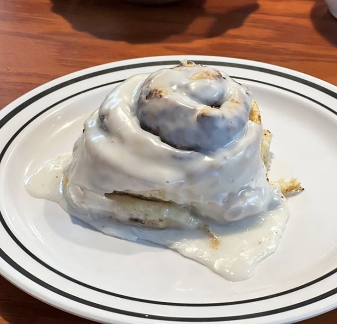 The cinnamon roll isn't just big, it's life-changing &ndash; a spiral of joy topped with icing that doesn't know the meaning of restraint. 