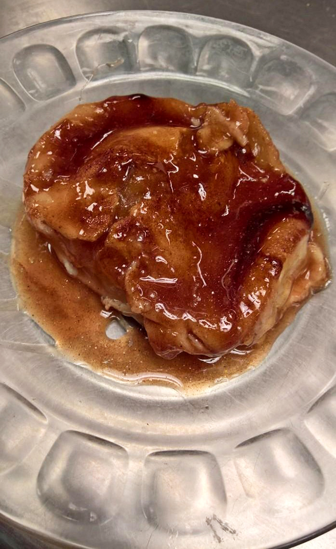 The legendary cinnamon roll in all its gooey glory. Not too sweet, not too bready&mdash;just the Goldilocks of breakfast pastries.