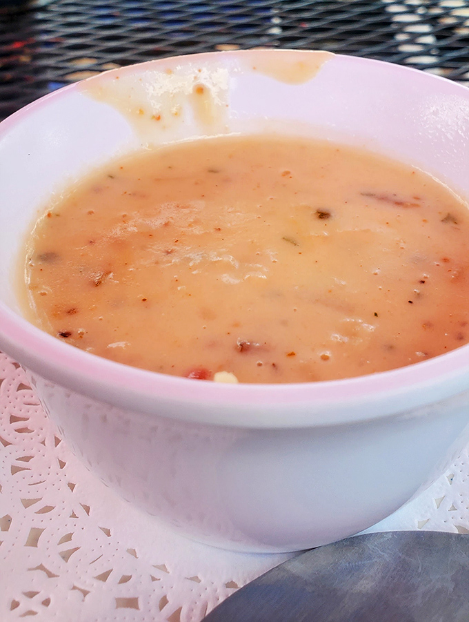 The star of the show&mdash;a bowl of New England clam chowder that could make a Bostonian weep with joy. Creamy without being heavy, packed with tender clams and subtle seasoning.