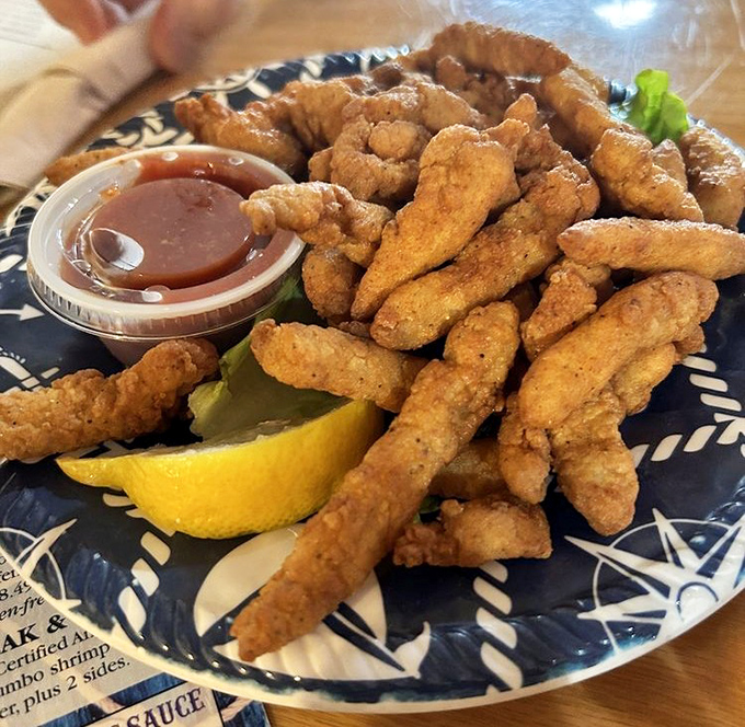 Crispy clam strips that transport your taste buds straight to New England's finest seaside establishments.