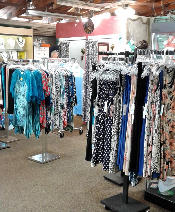 Fashion finds that won't break the bank! Racks of colorful dresses and tops offer Florida-friendly styles perfect for everything from beach days to dinner dates.