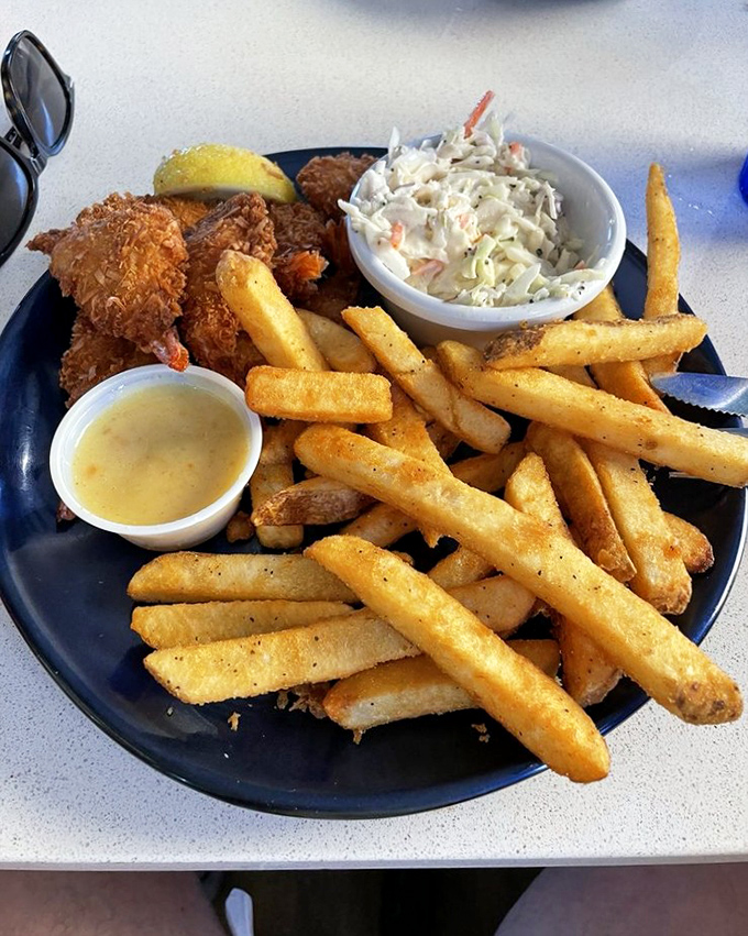 Golden-fried treasures from the deep. These coconut shrimp are what happens when crustaceans meet culinary genius&mdash;crispy, sweet, and utterly irresistible.