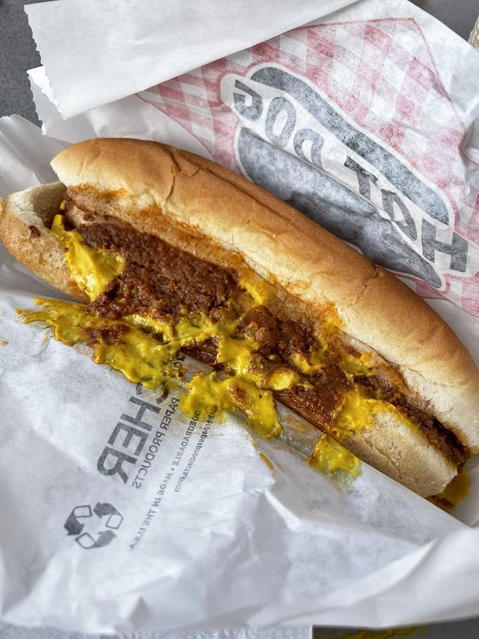 The coney dog&mdash;where spiced meat sauce meets yellow mustard in a relationship more harmonious than most Hollywood marriages.