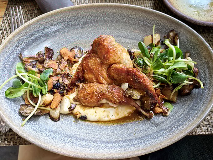 Duck confit that's had such a perfect upbringing, it practically introduces itself to your palate with a Charleston bow and "pleased to meet you."