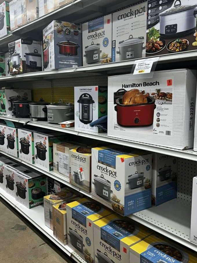 Kitchen gadgets galore, from crockpots to mystery appliances that'll make you feel like Julia Child on a budget.