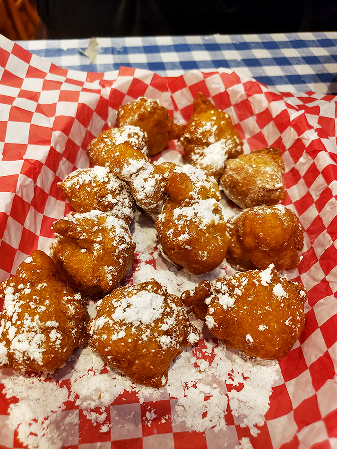Little golden orbs of happiness dusted with powdered sugar &ndash; like donut holes that went to finishing school.