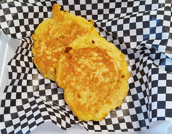 Golden cornmeal pancakes that look like they've been kissed by butter and a hot griddle &ndash; breakfast doesn't get more comforting.