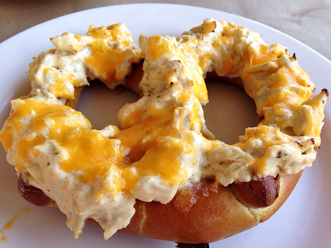 The crab pretzel combines two of life's greatest pleasures into one glorious creation that makes you wonder why all pretzels don't come this way.
