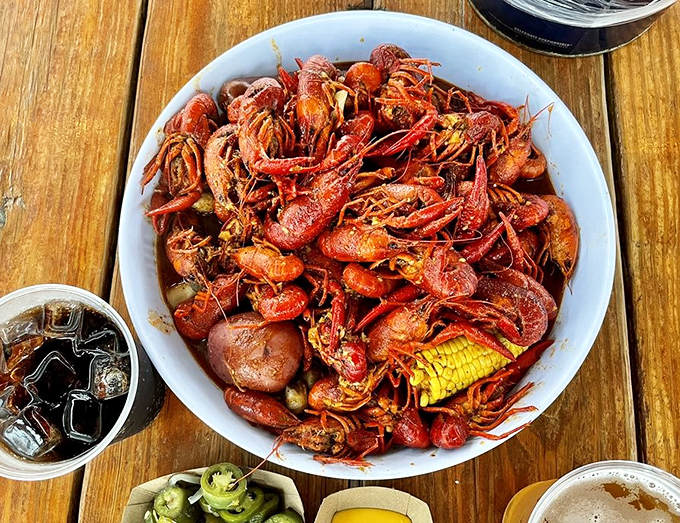 Crawfish so good, they'll make you forget you're not sitting on a Louisiana bayou.