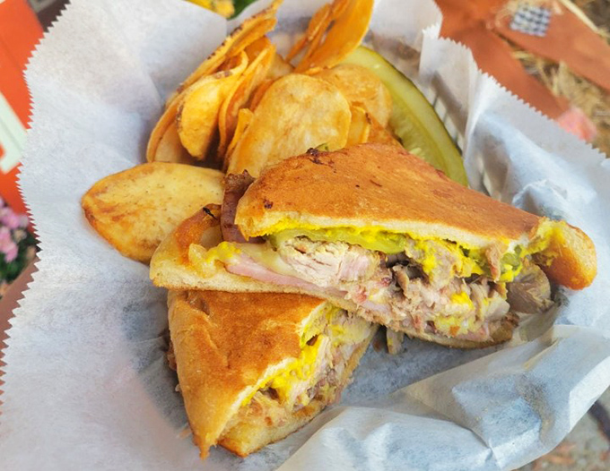 This Cuban sandwich doesn't need a passport to transport you&mdash;melted cheese and savory meats pressed between bread that crackles with each bite.