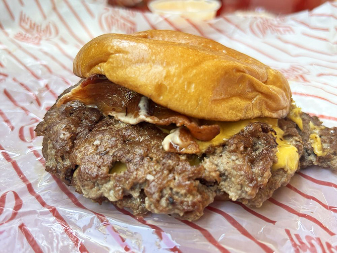 Applewood bacon adds smoky sophistication to an already perfect formula. Like adding Sinatra to a room – it just classes up the joint.