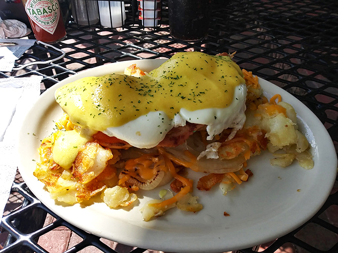 These eggs Benedict aren't just breakfast, they're a sunrise revelation&mdash;perfectly poached eggs wearing hollandaise like a silky yellow tuxedo.