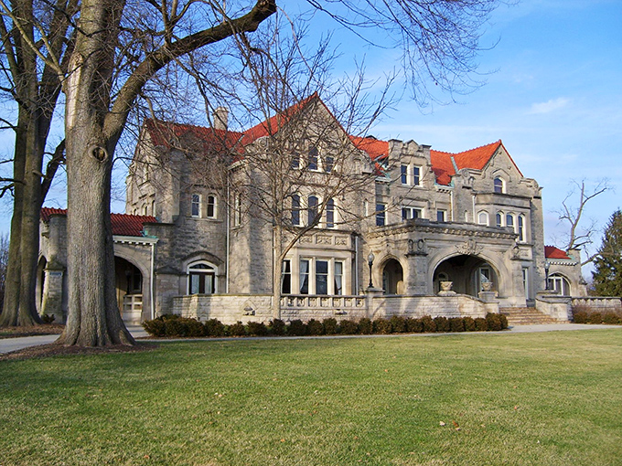 The Elizabeth Ball mansion stands as elegant proof that Muncie's Gilded Age industrialists knew a thing or two about curb appeal.