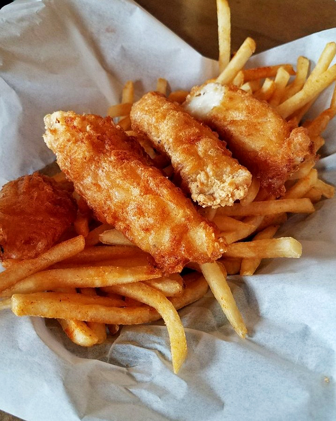 Golden-battered fish and crispy fries&mdash;the beach vacation your taste buds have been dreaming about. Comfort food that hugs you from the inside.