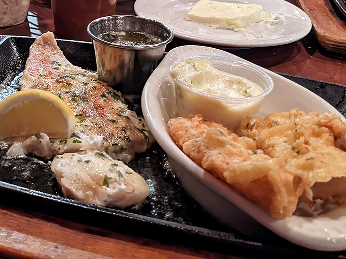 When fish meets fryer at Cimaroli's, magic happens. That golden exterior gives way to flaky perfection that would make Lake Michigan proud.