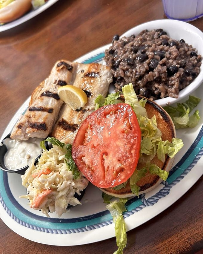 A sandwich that tells the story of the Keys in one bite&mdash;fresh fish, crisp vegetables, and the promise of an afternoon nap.