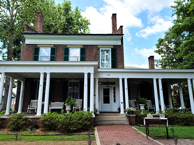 The French Art Colony's welcoming porch practically begs you to sit a spell with sweet tea and artistic inspiration.