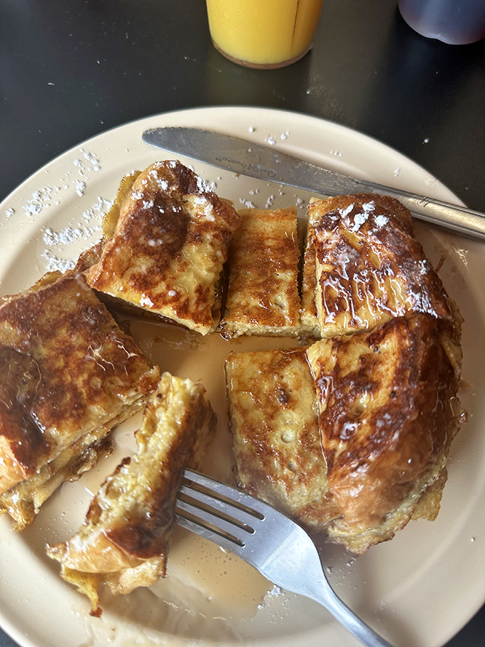 French toast that makes you wonder why anyone bothers with fancy brunch spots downtown.