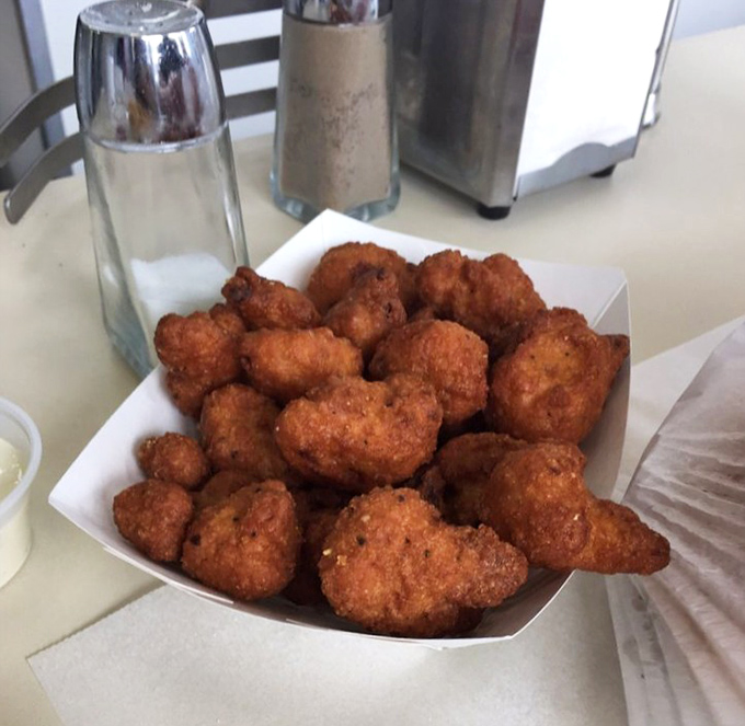 Fried cauliflower that could convert even the most dedicated vegetable skeptic. Crispy outside, tender inside&mdash;the Upper Peninsula's answer to popcorn chicken.