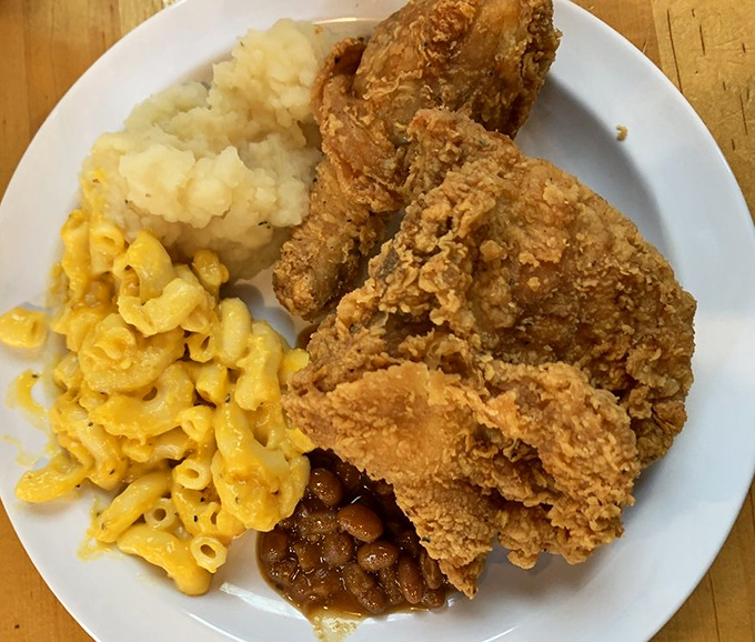Golden fried chicken that would make Colonel Sanders hang up his apron and admit defeat gracefully.
