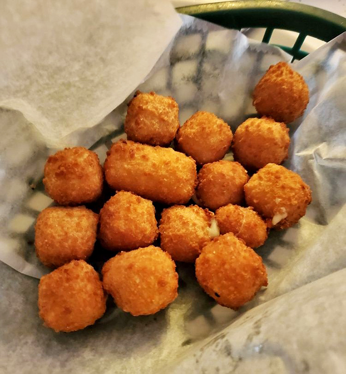 Perfectly golden cheese bites that make a compelling argument for why the phrase "too much cheese" has never made sense.