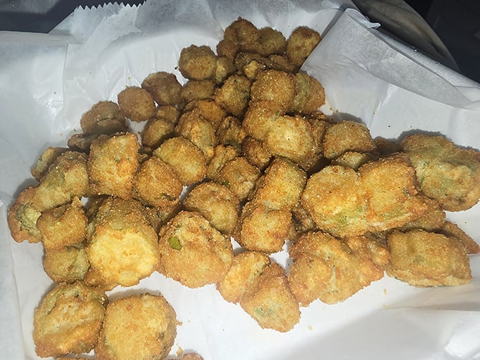 Fried okra done right&mdash;crispy little nuggets of Southern tradition that convert even the most skeptical vegetable avoiders.