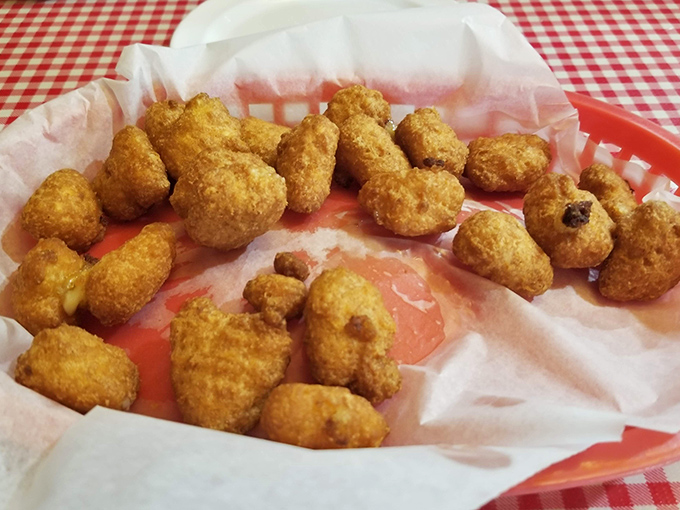 Golden fried okra that proves sometimes the best things come in small, perfectly crispy packages with serious Southern charm.