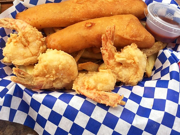 Butterflied shrimp that could double as golden nuggets of pure joy &ndash; crispy, substantial, and absolutely irresistible.