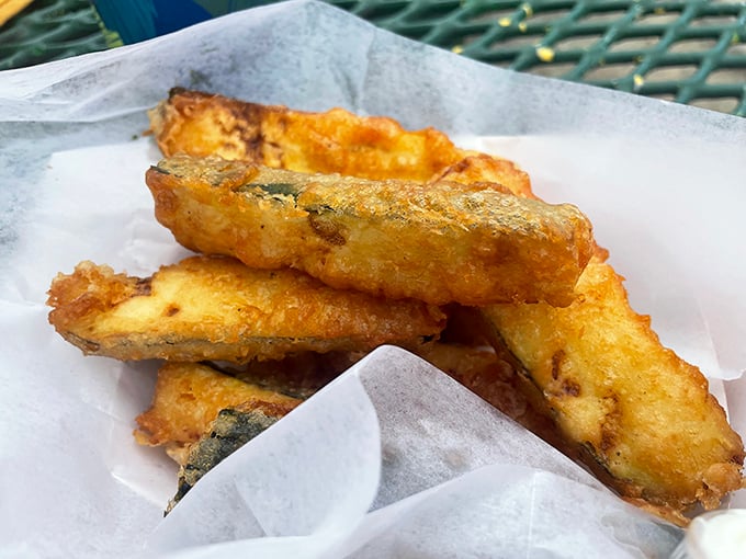 Crispy zucchini sticks that could convert any vegetable skeptic. These golden beauties prove that sometimes the side dish steals the spotlight.
