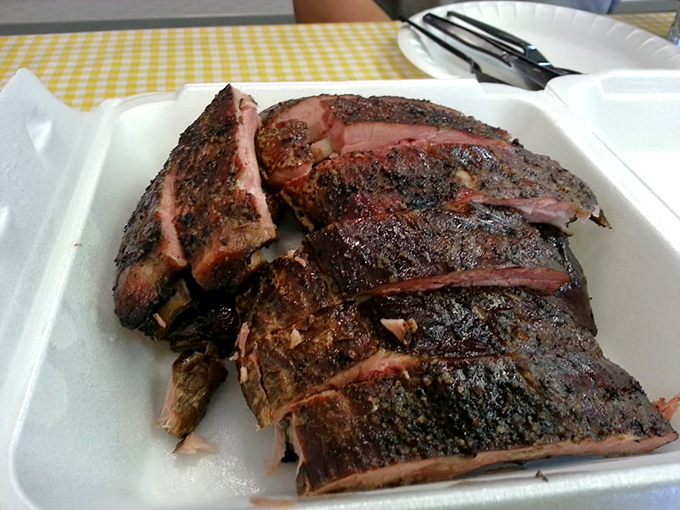 These ribs have the perfect "tug"&mdash;BBQ-speak for that magical texture between falling off the bone and needing a chainsaw.