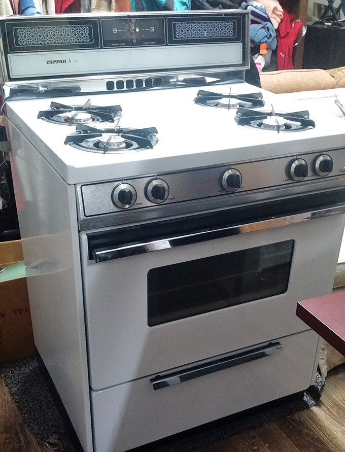 This Tappan gas range isn't just vintage &ndash; it's a culinary time capsule from when recipes called for "a pat of butter" and nobody worried about gluten.