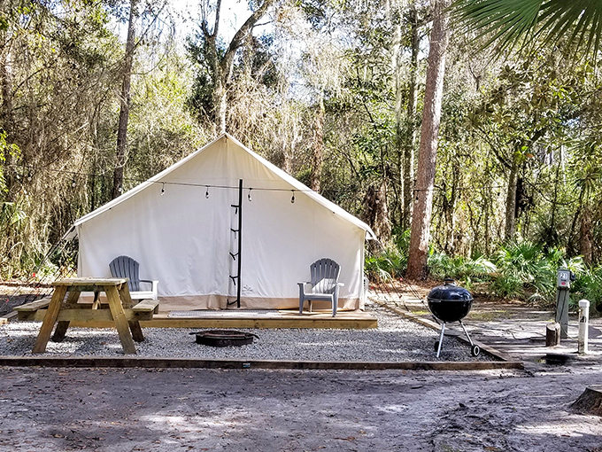Glamping: For when you want to commune with nature but aren't willing to sacrifice your morning coffee or sleeping on something softer than rocks.