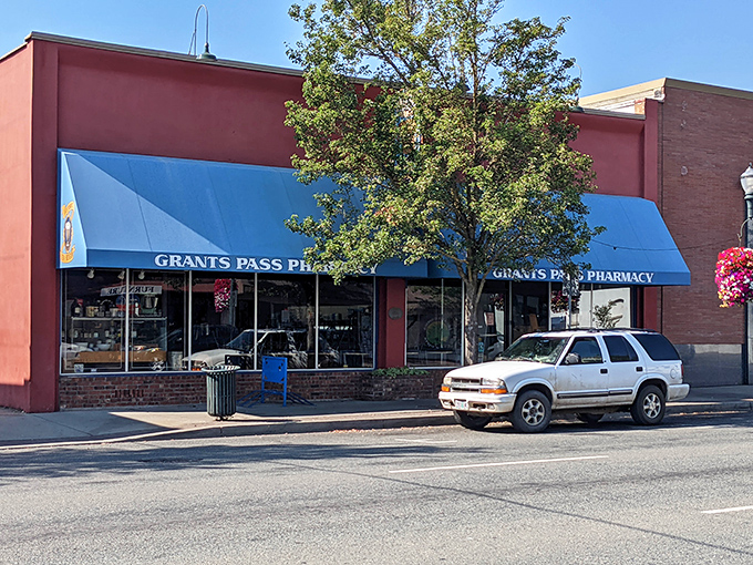 The classic small-town pharmacy where they probably still know your name and your prescription history&mdash;sometimes a mixed blessing! 