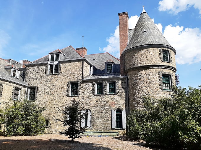 Grey Towers stands like a European castle dropped into Pennsylvania's forests. Gifford Pinchot's legacy of conservation looks pretty magnificent in stone.