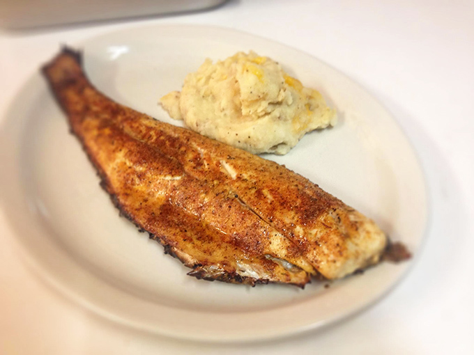 Golden catfish that would make any Southern grandmother nod with approval and ask for seconds.