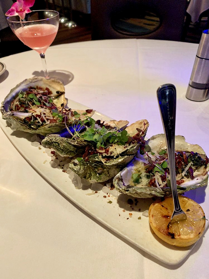 These grilled oysters aren't just seafood&mdash;they're little ocean jewels, dressed up with savory toppings and ready for their close-up.