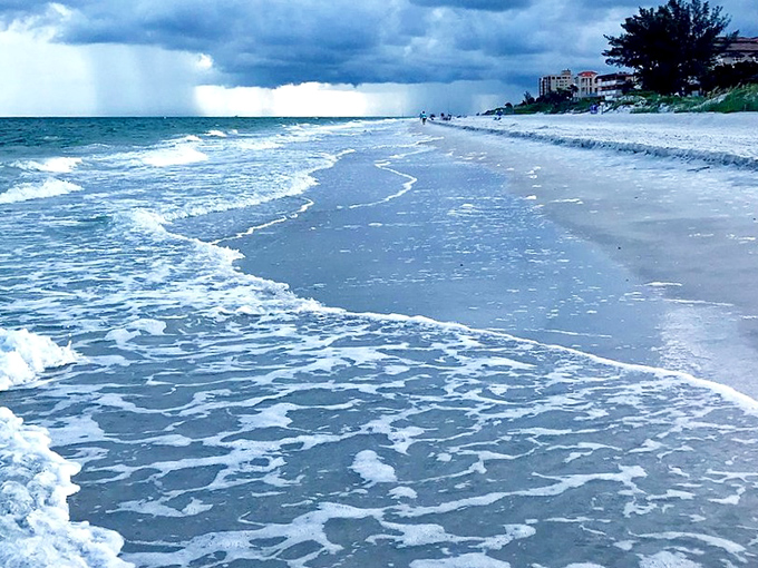 Miles of pristine coastline stretch endlessly, offering more elbow room than a Midwest church potluck.