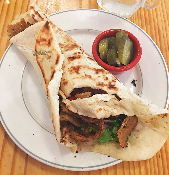 This vegan gyro doesn't just imitate the classic&mdash;it creates its own legacy of flavor, wrapped in warm flatbread with a side of perfectly brined pickles. 