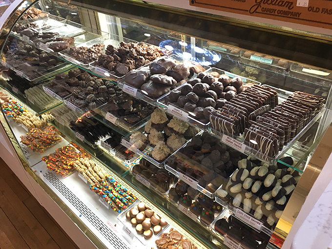 The chocolate display case&mdash;where willpower goes to die and diet plans are forgotten faster than New Year's resolutions.