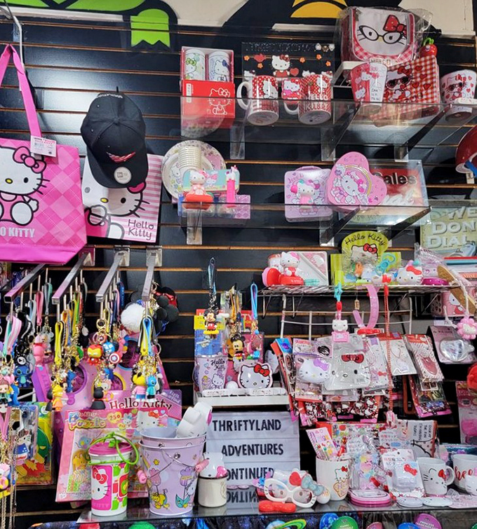 Hello Kitty hasn't just conquered the world &ndash; she's claimed an entire section of Thriftyland101 with her pink, whiskered empire.