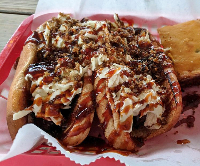 Even the hot dogs get the royal treatment here &ndash; because why should ribs have all the fun?