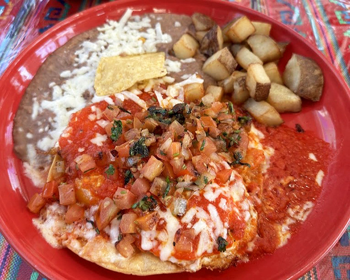 The beans alone would be worth the drive, but those perfectly prepared huevos rancheros? That's the culinary equivalent of hitting the jackpot.