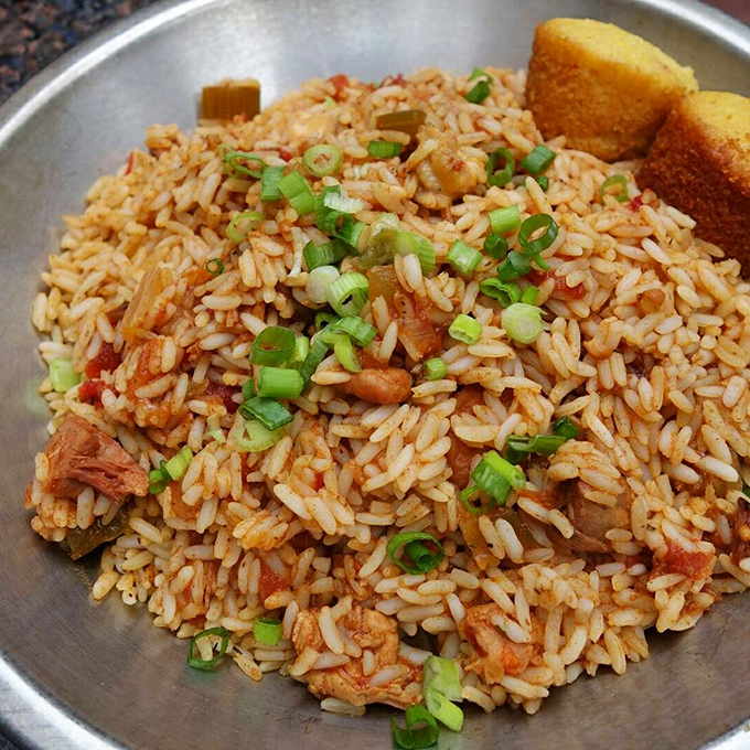 Jambalaya that would make a Louisiana grandma proud. Each grain of rice carries the essence of the bayou right to downtown St. Louis.