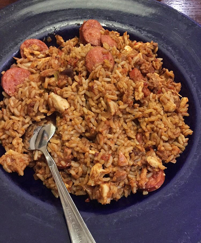 Jambalaya that tells a story with every bite&mdash;the rice, the sausage, the spices all harmonizing like a well-rehearsed jazz quartet.