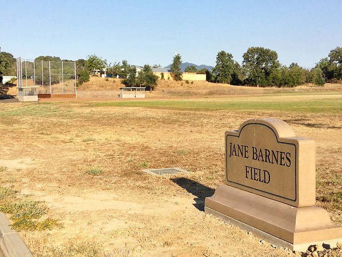 Jane Barnes Field stands ready for America's pastime, where local legends are born and ice cream melts faster than batters can reach first base.
